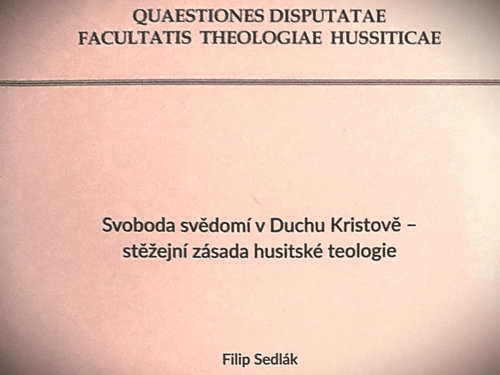 CČSH - Svoboda svědomí v Duchu Kristově - recenze publikace Filipa Sedláka